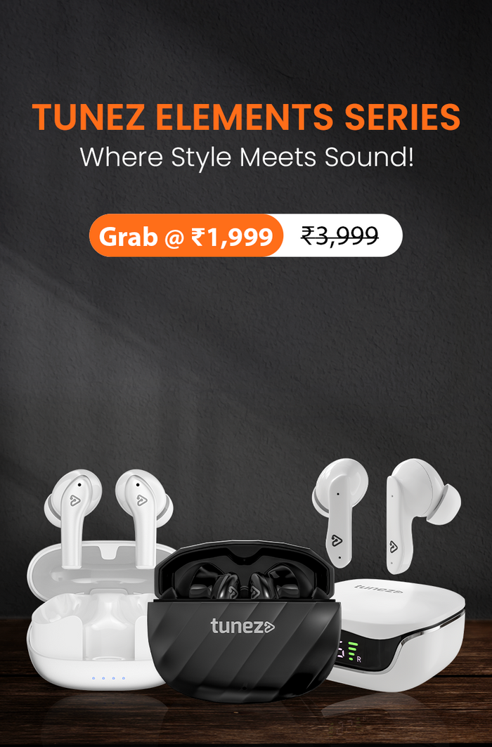 Buy wireless earbuds, earphones, headphone, smart watches online India